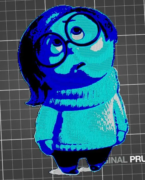 Sadness - Inside Out - Hueforge by fernandotg81 | Download free STL ...