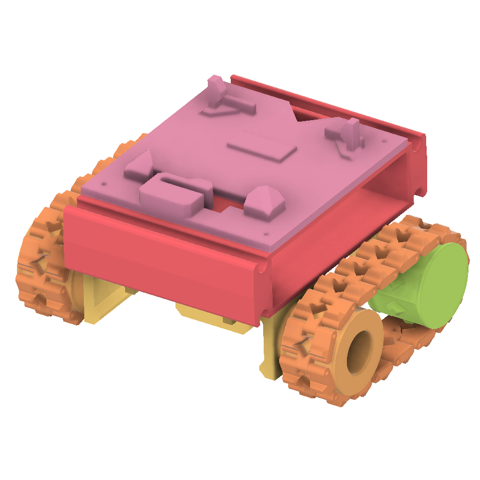 tank chassis for XRP robotics kit by takwah | Download free STL model ...