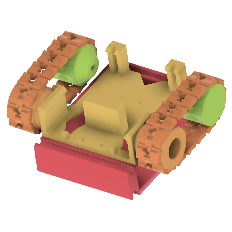 tank chassis for XRP robotics kit by takwah | Download free STL model ...