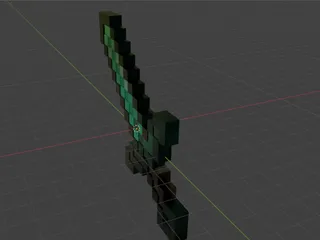 Minecraft sword key ring by Piesolo | Download free STL model ...