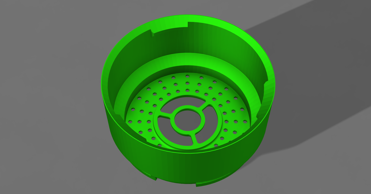 Module spacer 40mm with mesh by Dutylein | Download free STL model ...