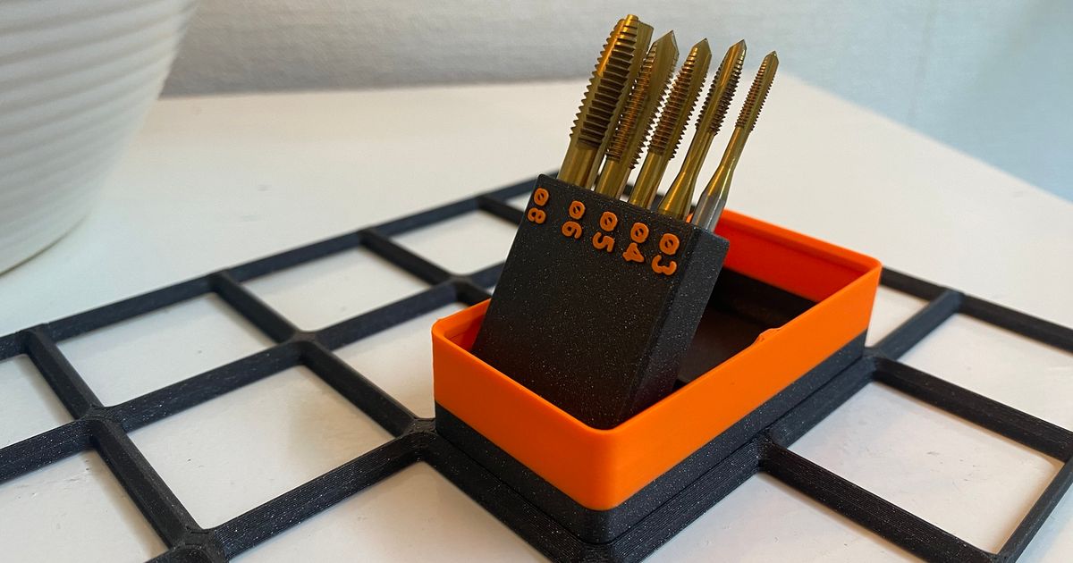 Gridfinity threaded pin / plug tap bin - V2 von Patrik Franzen ...