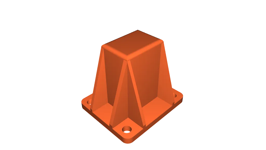 Massive leg base for tool trolley by 3D-Printiverse | Download free STL ...