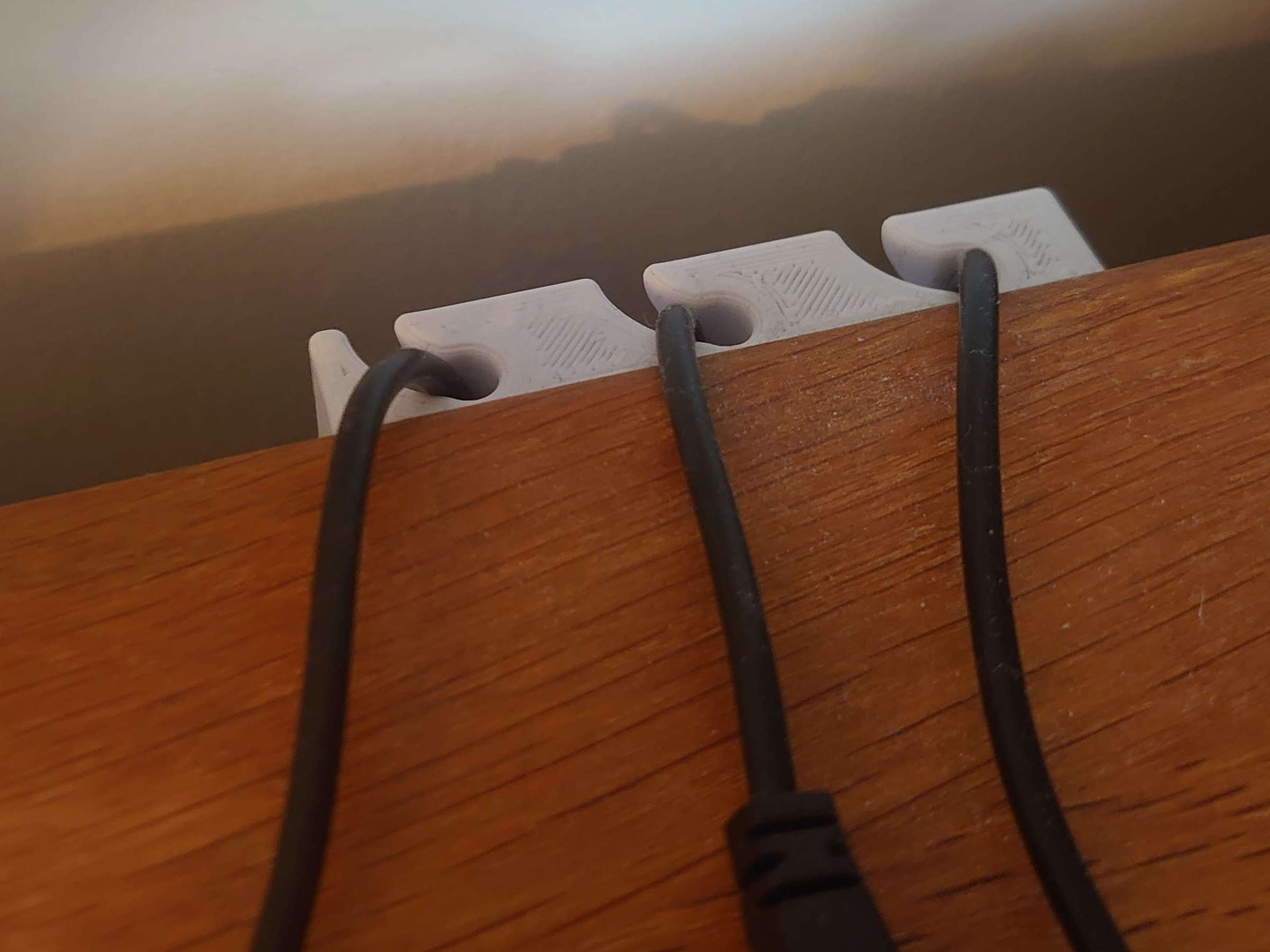 Cable holder behind table by Akcel | Download free STL model ...