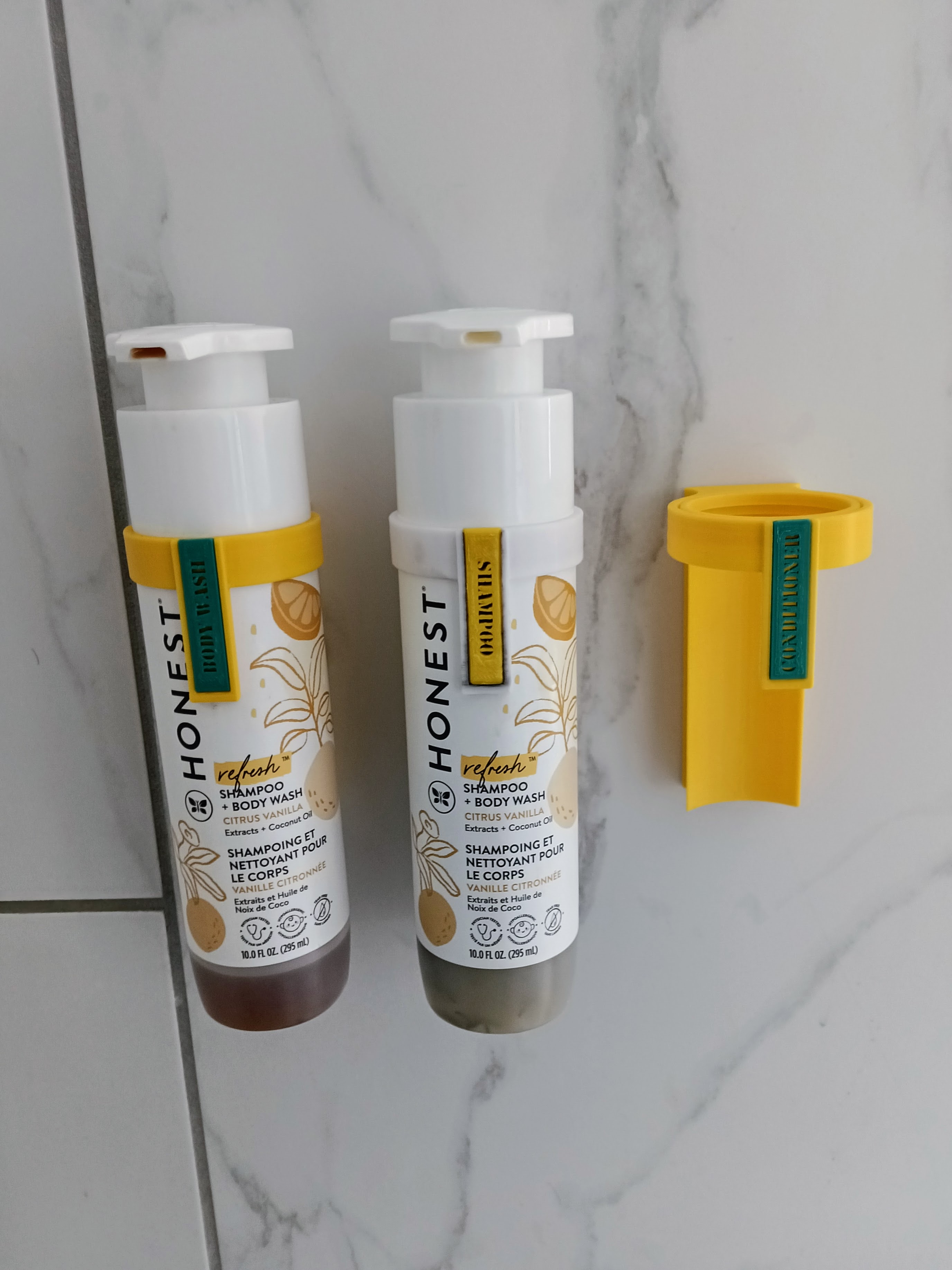 Honest shampoo holder with labels by That_car_guy_noah | Download free ...