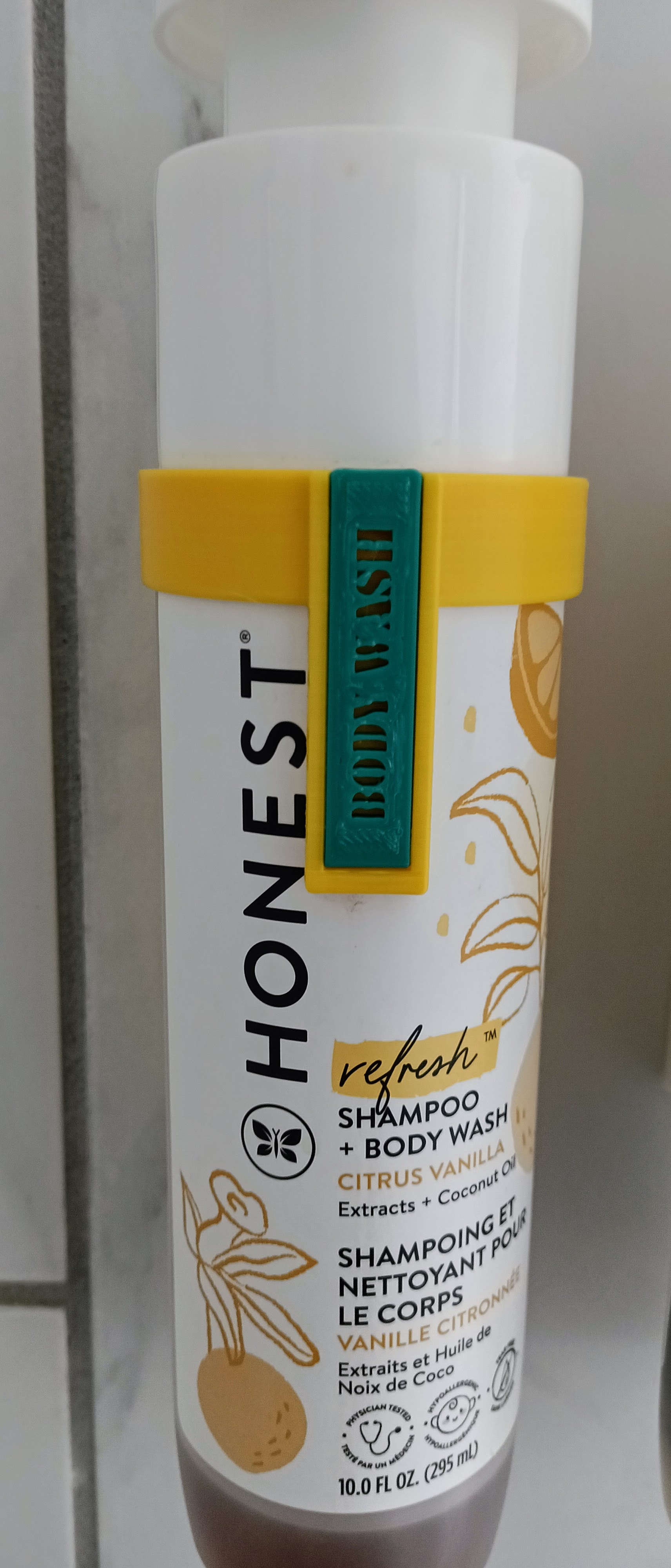 Honest shampoo holder with labels by That_car_guy_noah | Download free ...