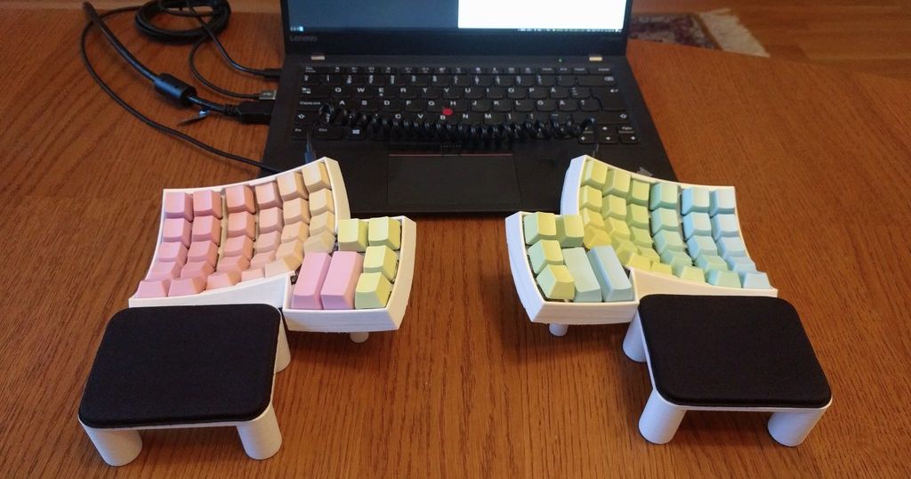 Dactyl Keyboard Wrist Rest by nem | Download free STL model ...