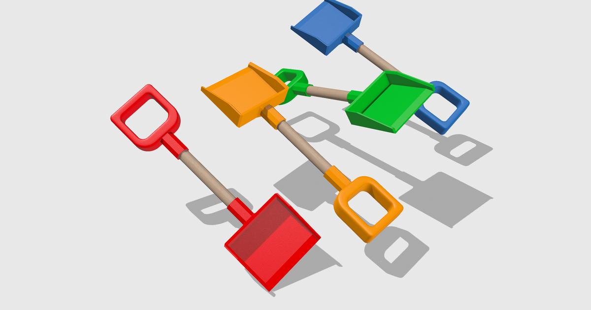 V2 Toy Shovel Scoop - 2 part by OKKO | Download free STL model ...