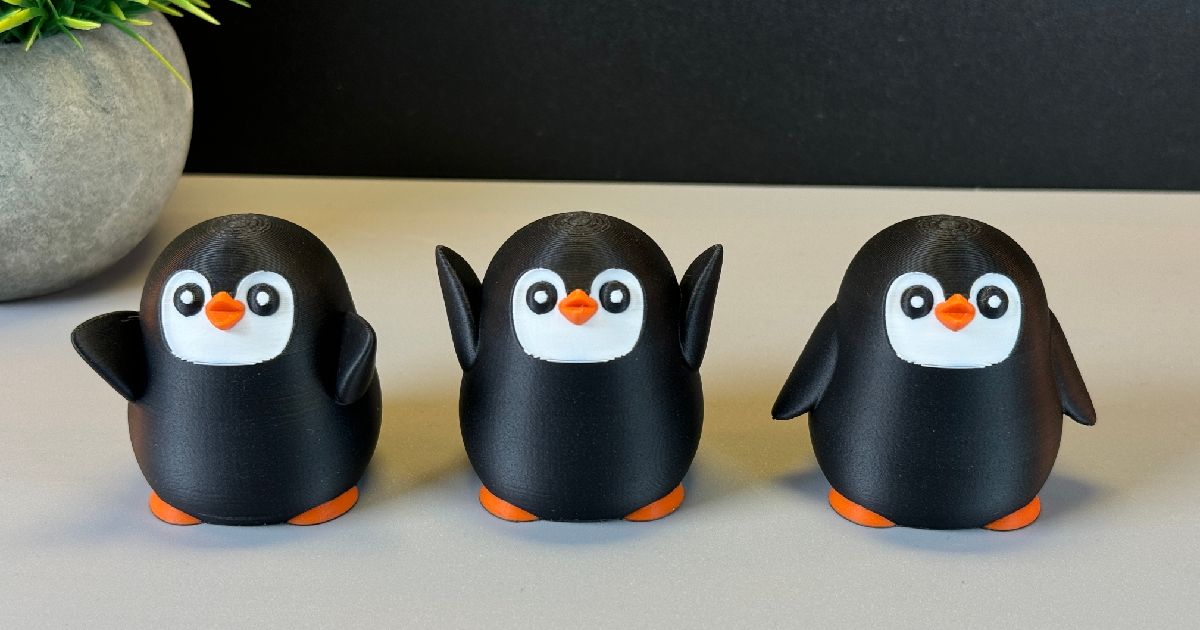 Cute Penguin by 3DPrintyi | Download free STL model | Printables.com