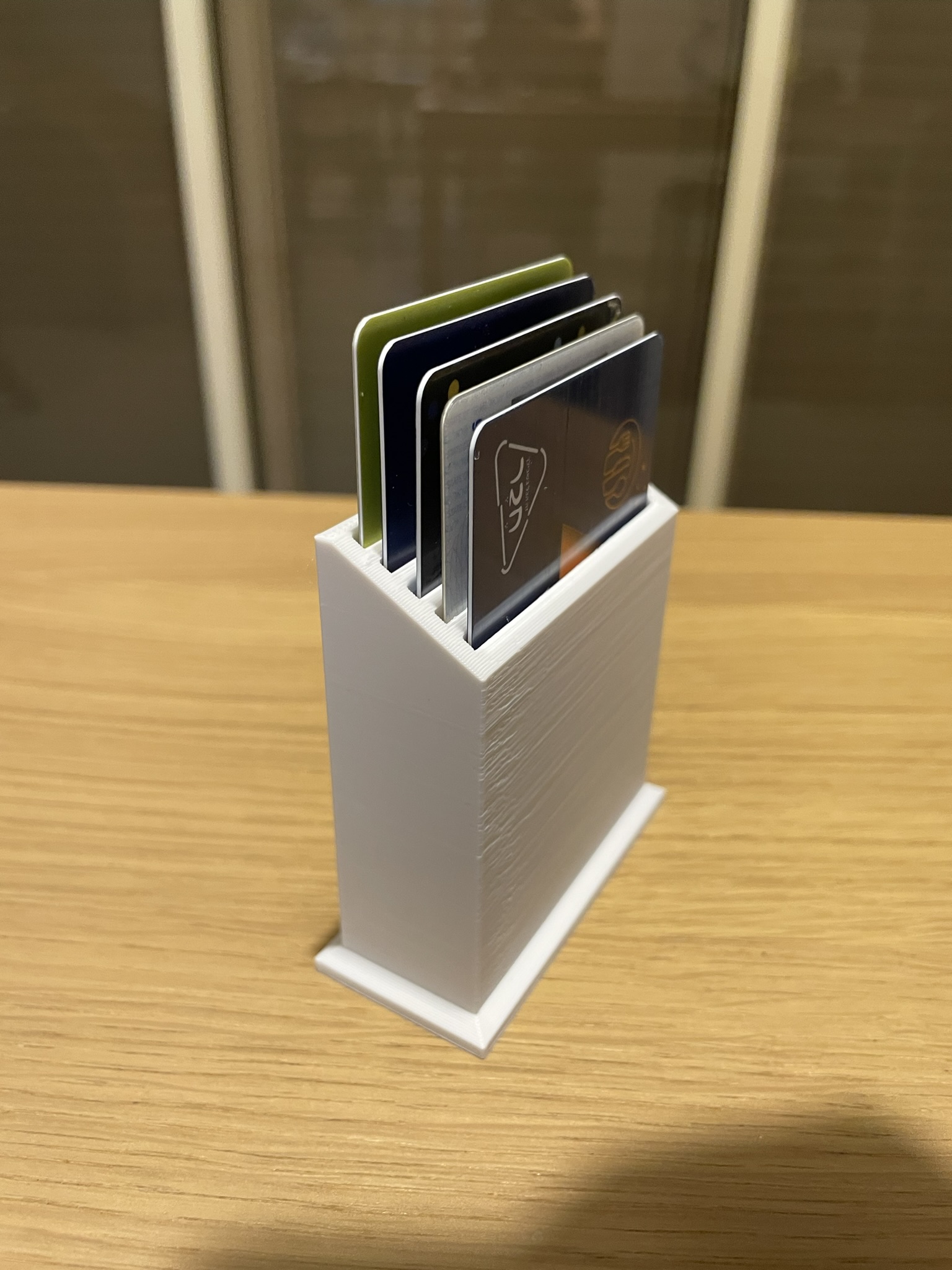 Inclined Cards Stand by WizRed | Download free STL model | Printables.com