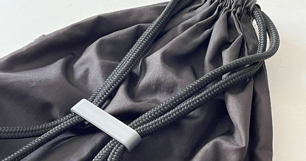 Drawstring Bag Clip by BasementMaker | Download free STL model ...