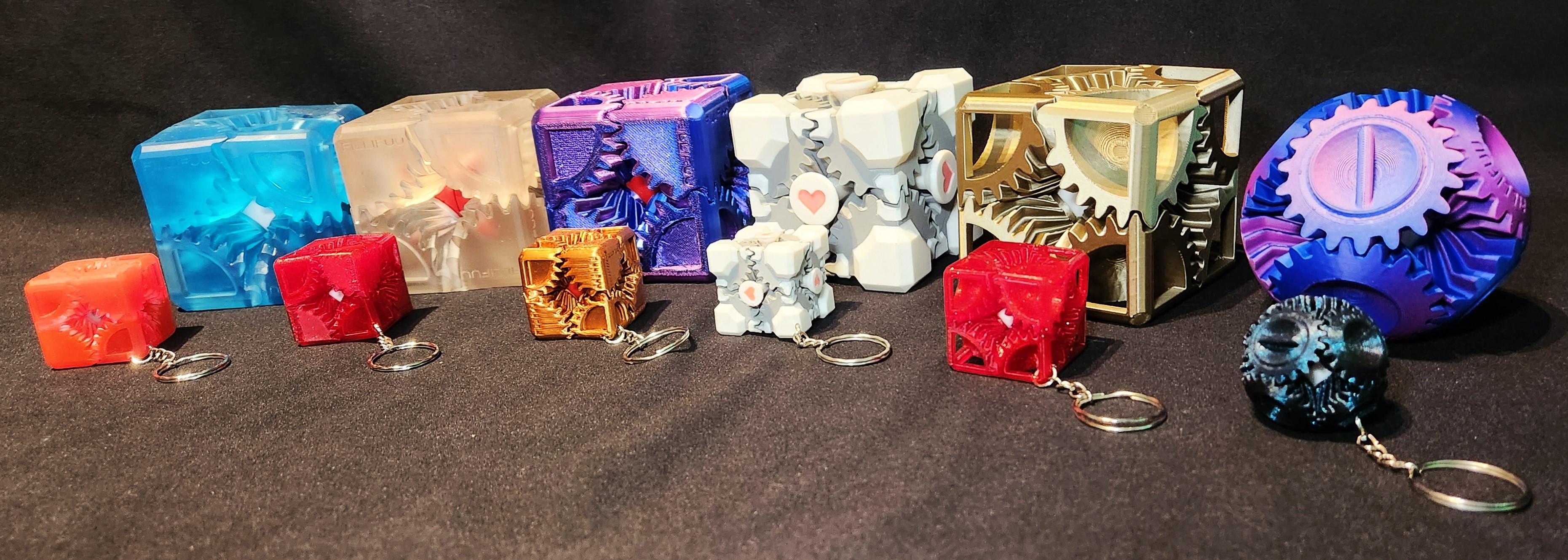 GEAR FIDGET SPINNER - SKELETAL CUBE by FilliFuu | Printables Store