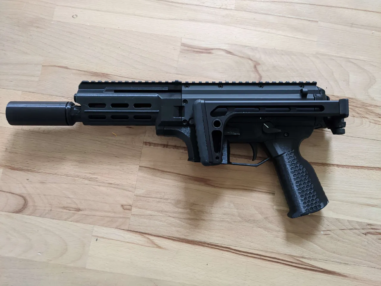Airsoft Scorpion Evo Stock Rail Adapter by Thor | Download free STL ...