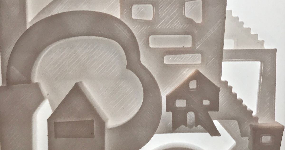 Wacky City Design / lithophane by PickleBoom | Download free STL model ...