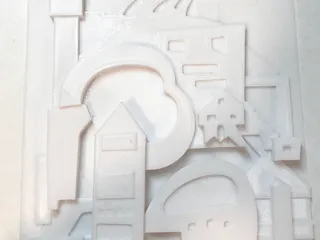 Wacky City Design / lithophane by PickleBoom | Download free STL model ...