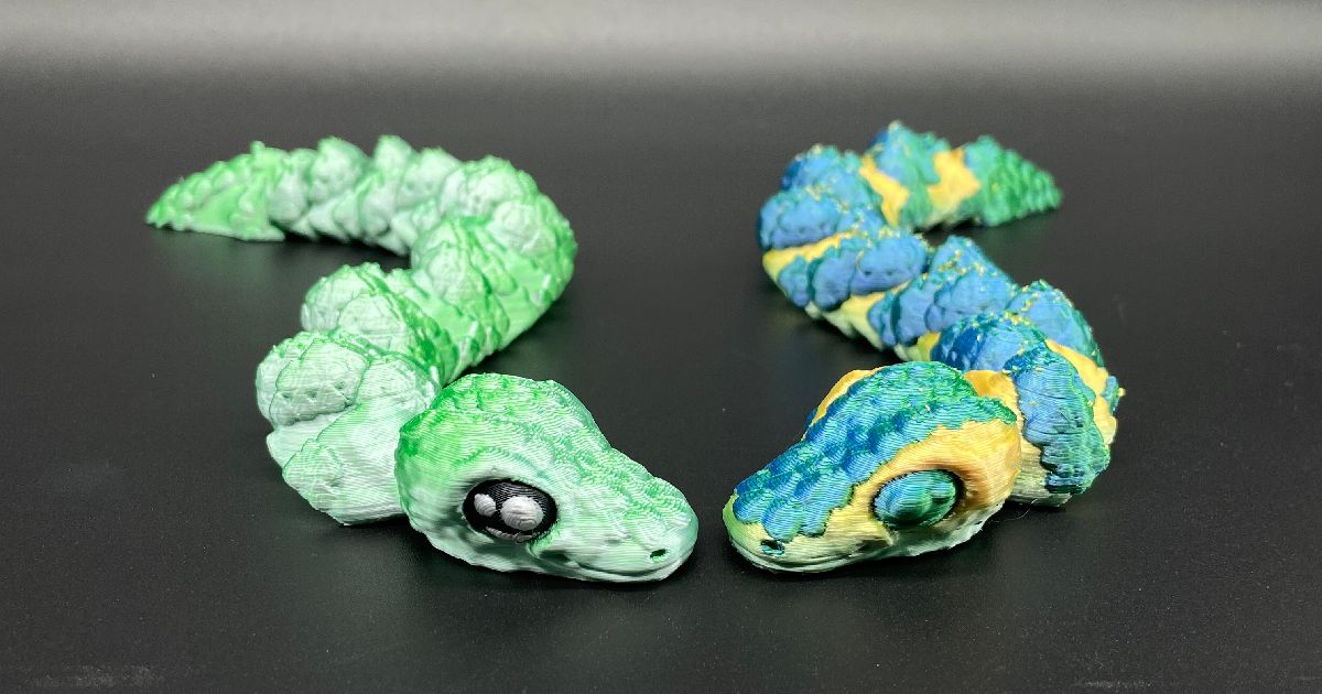 Legendary Snake - Articulated - Print in Place - Flexible - No Supports ...