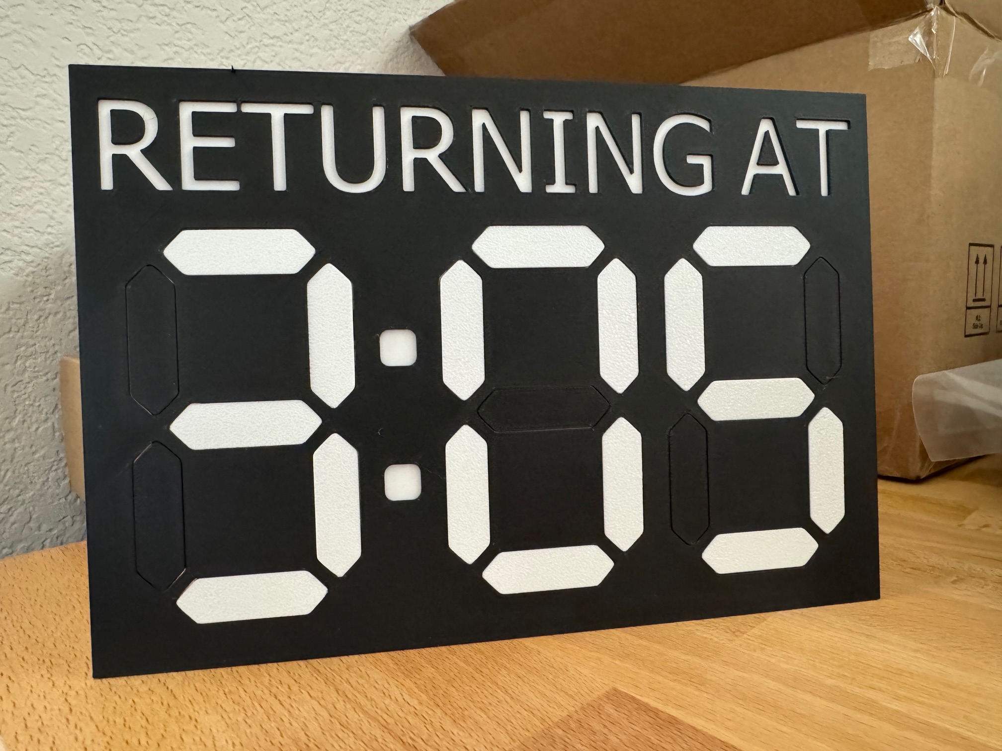 Gone fishing/Will Return Clock Sign von illegible | Kostenloses STL ...