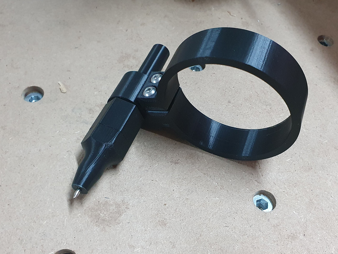 CNC Penholder Spindlemount (Plotter) by Laisch | Download free STL ...