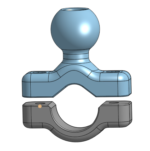 1 inch locking ball mount by sonnguyen88nb | Download free STL model ...