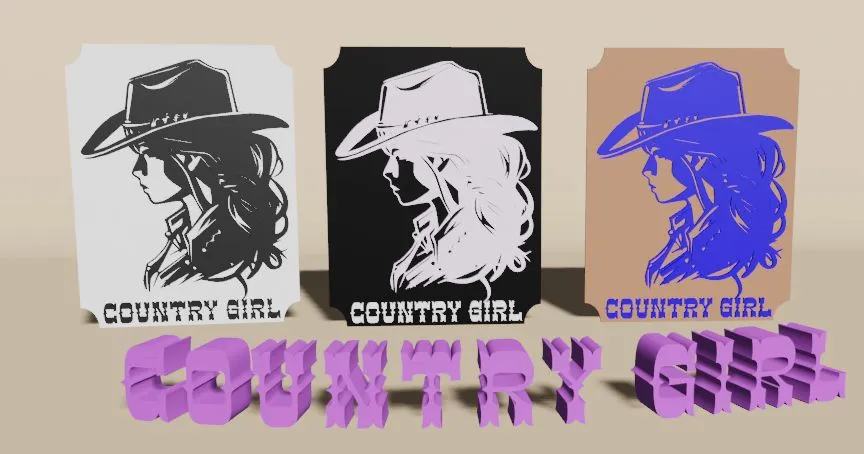 Country Girl by Milinje | Download free STL model | Printables.com
