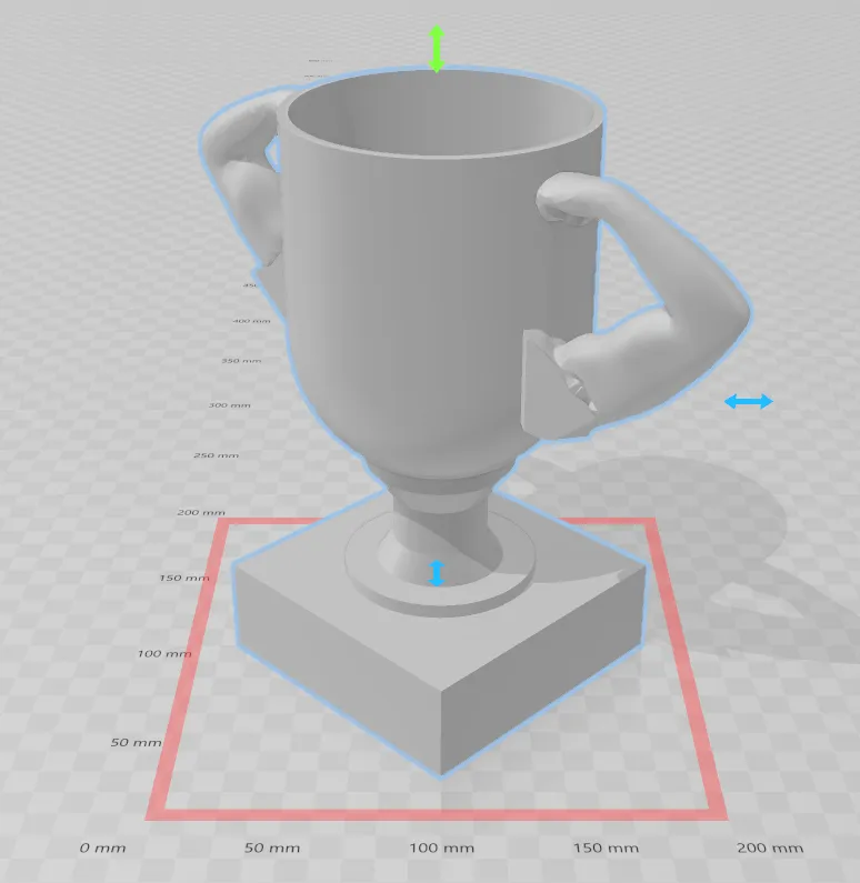 Strong arms trophy by me | Download free STL model | Printables.com