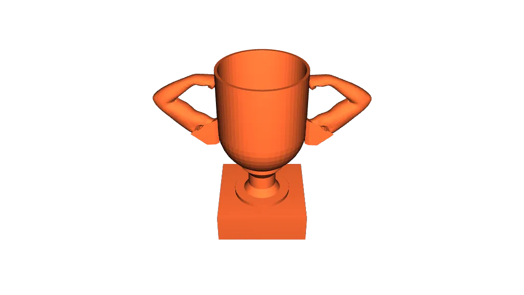 Strong arms trophy by me | Download free STL model | Printables.com