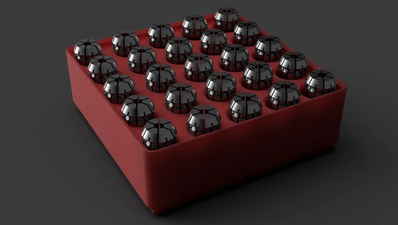 ER11 Collet Holder - Gridfinity by lo-tek-hi-life | Download free STL ...