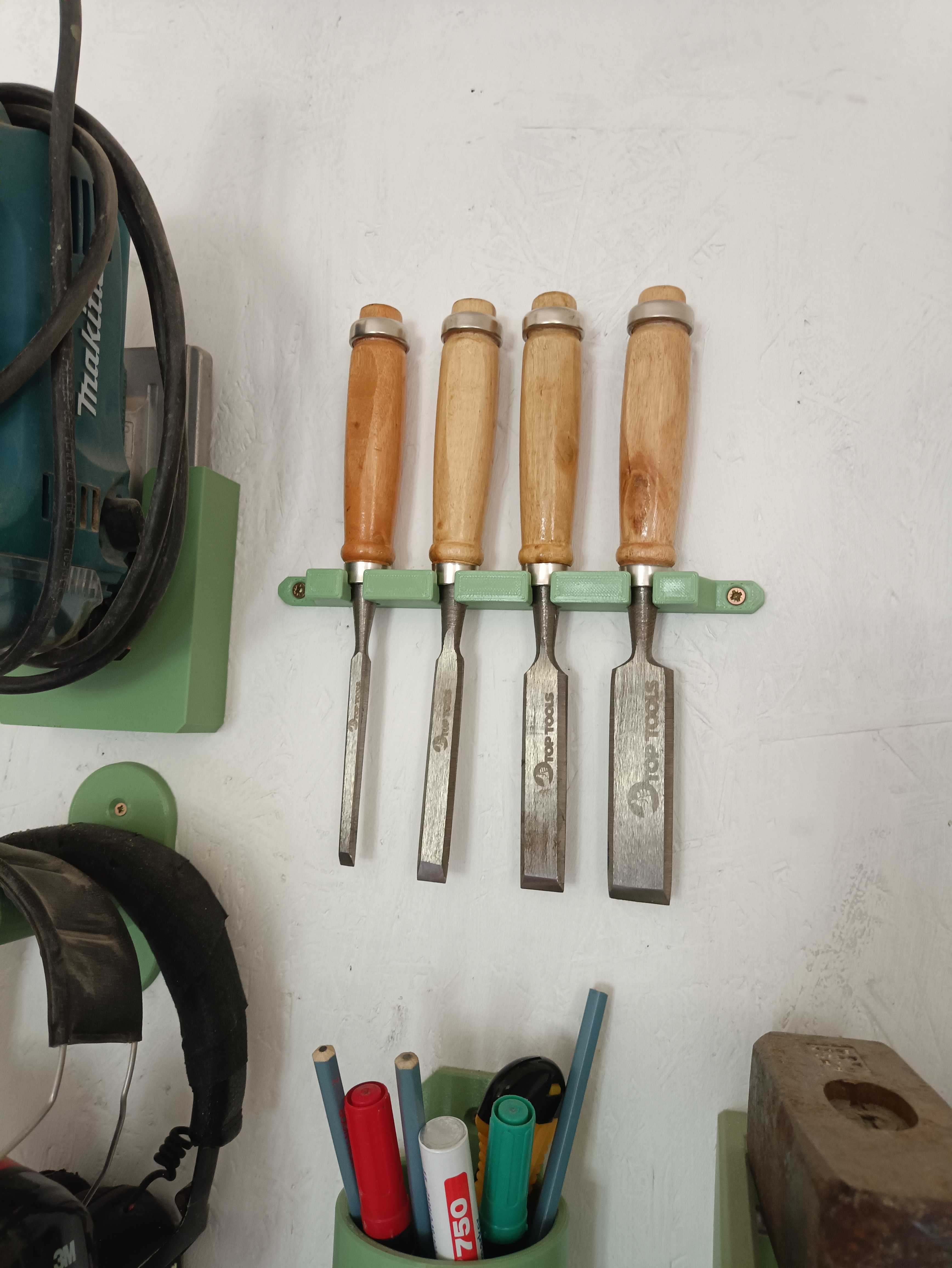 Chisels wall holder / Držák dlát by LokiDM | Download free STL model | Printables.com