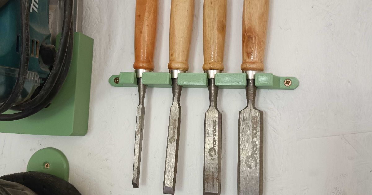 Chisels wall holder / Držák dlát by LokiDM | Download free STL model ...