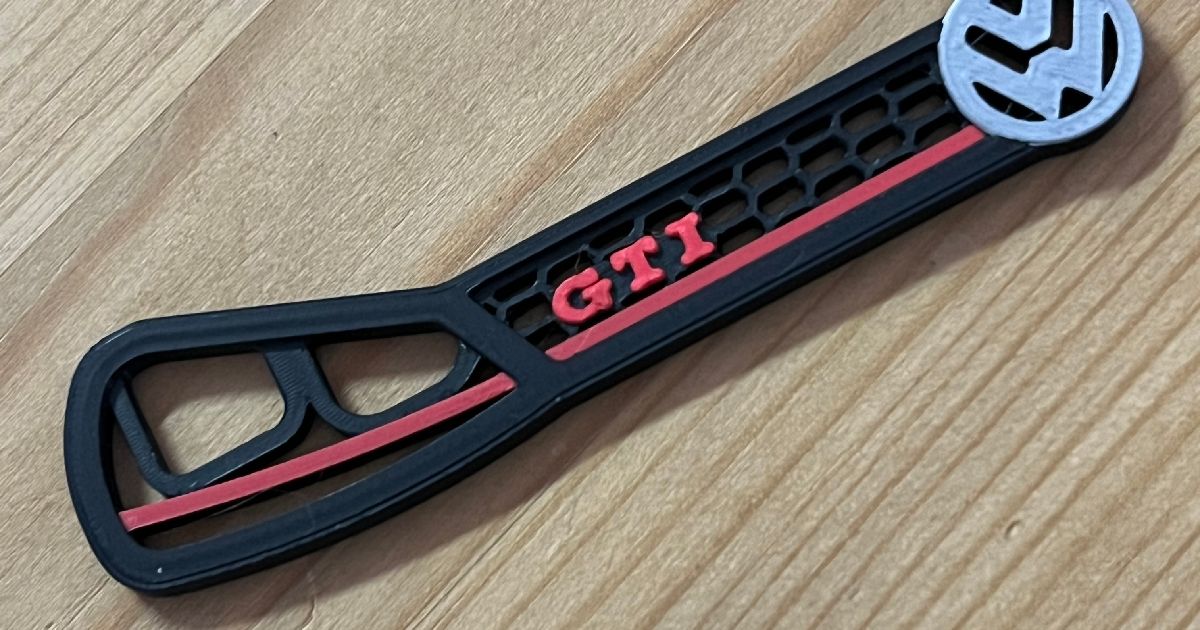 Golf Gti Keychain by CDS_3D | Download free STL model | Printables.com