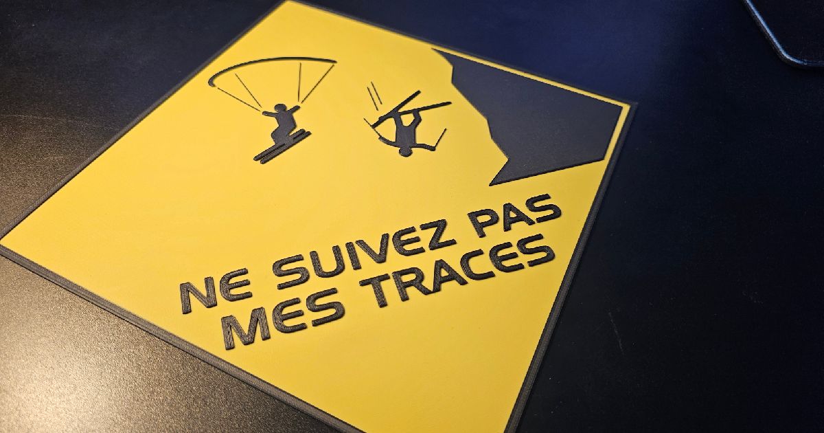 do not follow my traces French / English sign by Noratlas | Download ...