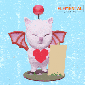 Valentine Moogle from Final Fantasy by elemental3dprinting | Download ...