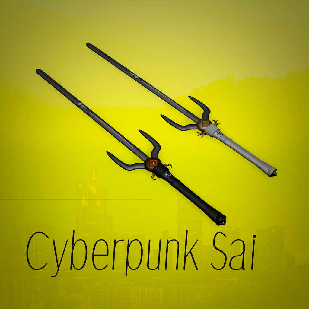Cyberpunk Sai by elemental3dprinting | Download free STL model ...