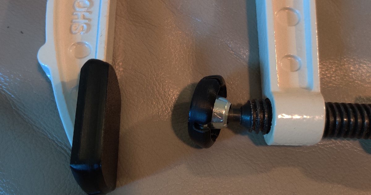 SHOP FOX Heavy Duty F-Clamp Anti Mar Pads by NarlyB | Download free STL ...