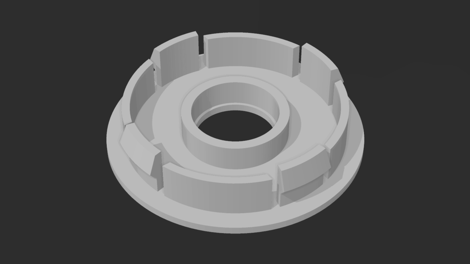 Floating / Dynamic Center Hub Cap (modular) (openscad) por Bob ...