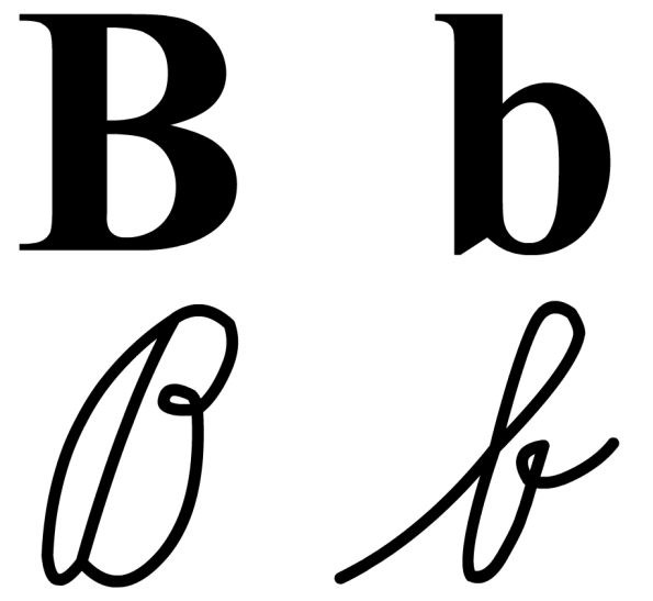 Simple letter Bb by Nina Máčová | Download free STL model | Printables.com