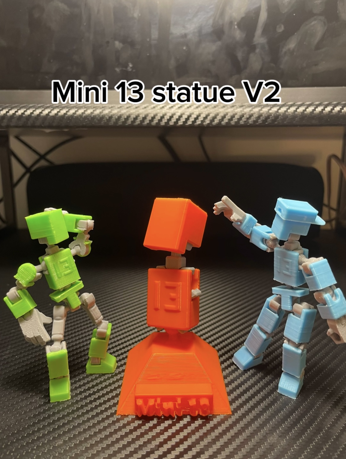 Articulated mini 13 statue multi color von PrintablJynX | Kostenloses ...