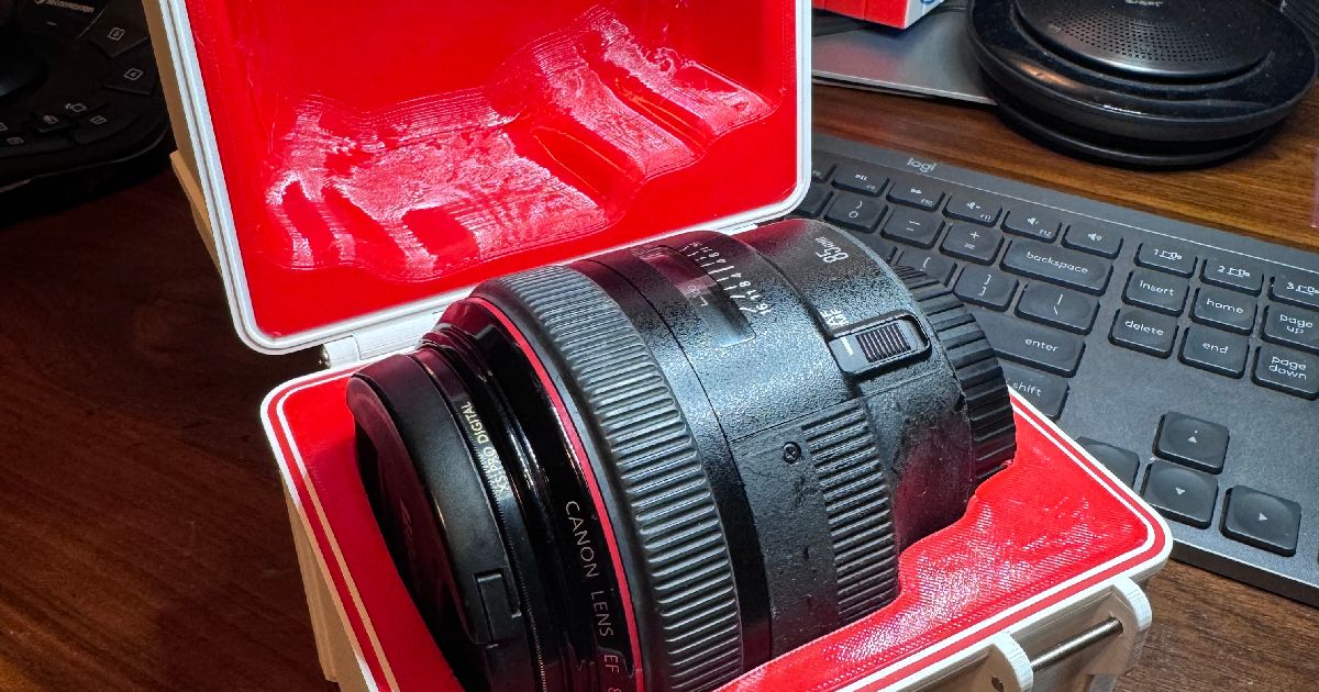 Canon Camera Lens Rugged Box by andrepadua | Download free STL model ...
