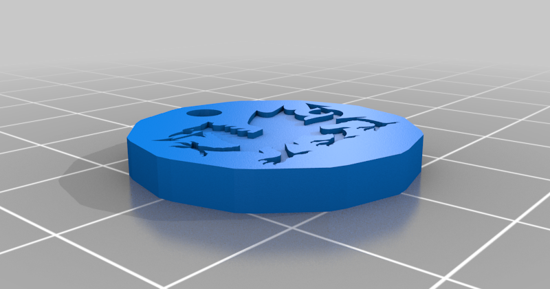 Welsh Dragon Trolley Coin by BMuuN | Download free STL model ...