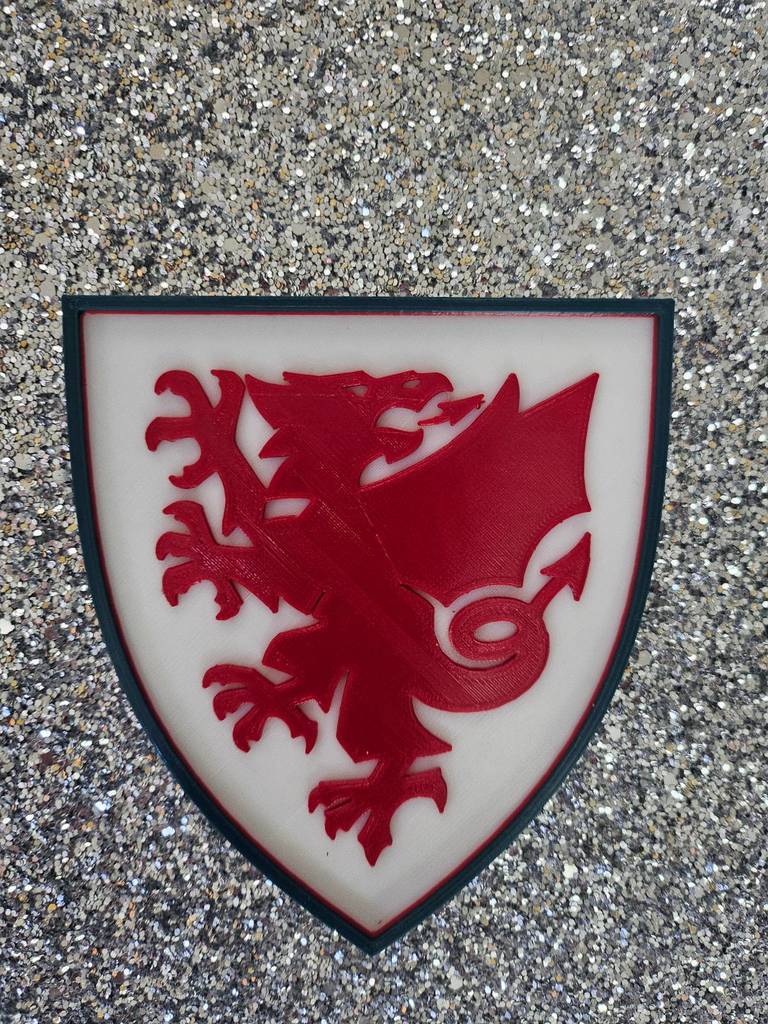 Wales National Football Team Crest by BMuuN | Download free STL model ...