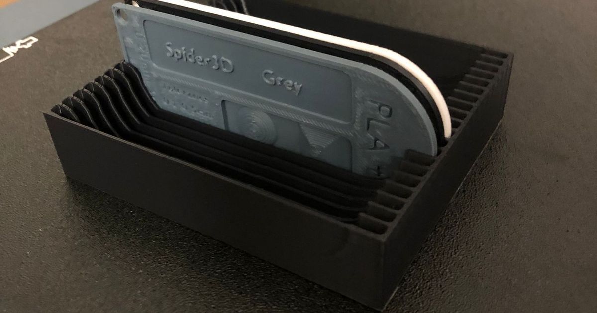 Fillament sample tray by SolidG | Download free STL model | Printables.com