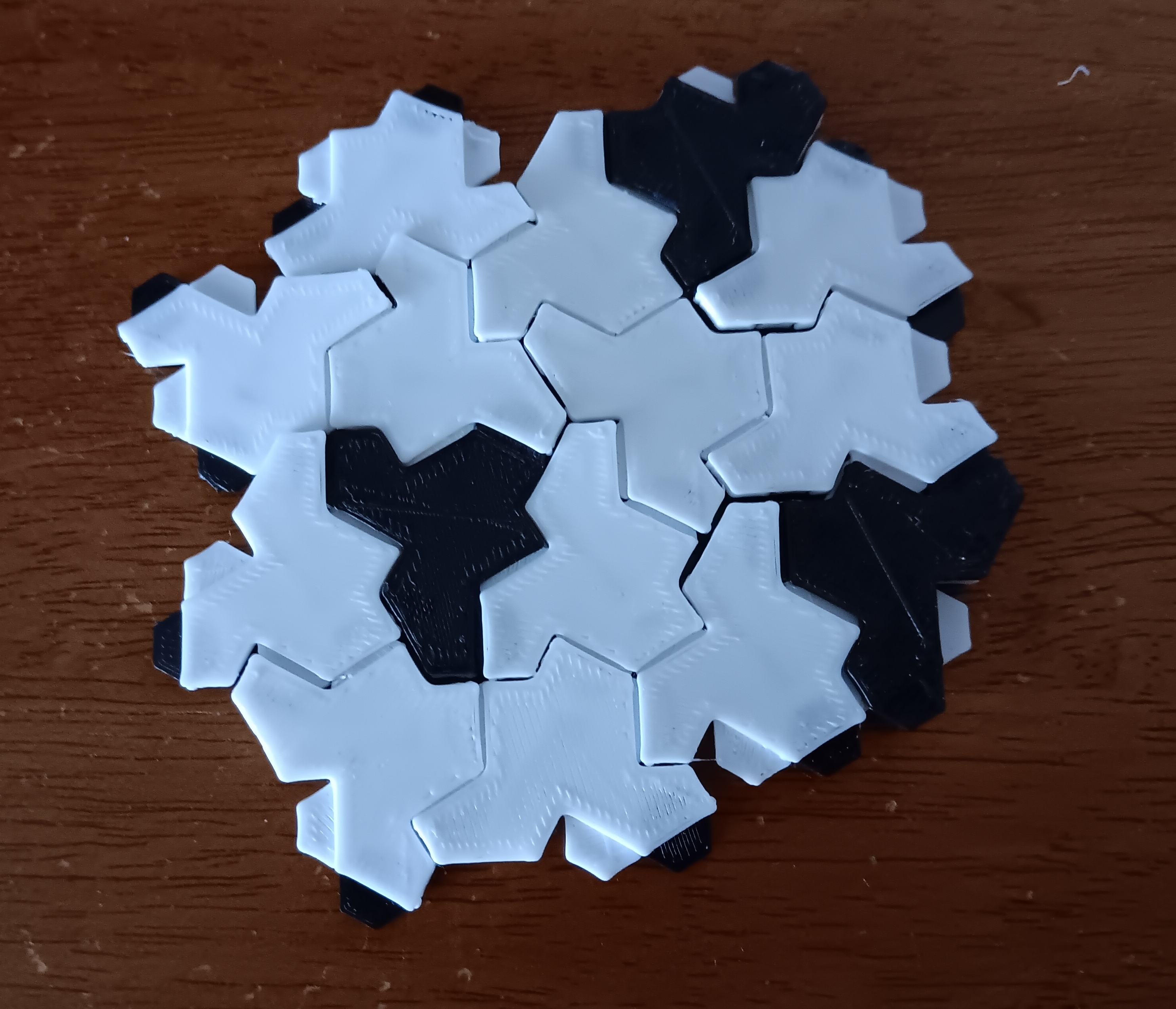 Aperiodic Monotile Or Einstein Tile With Hidden Tabs By Paul Callahan