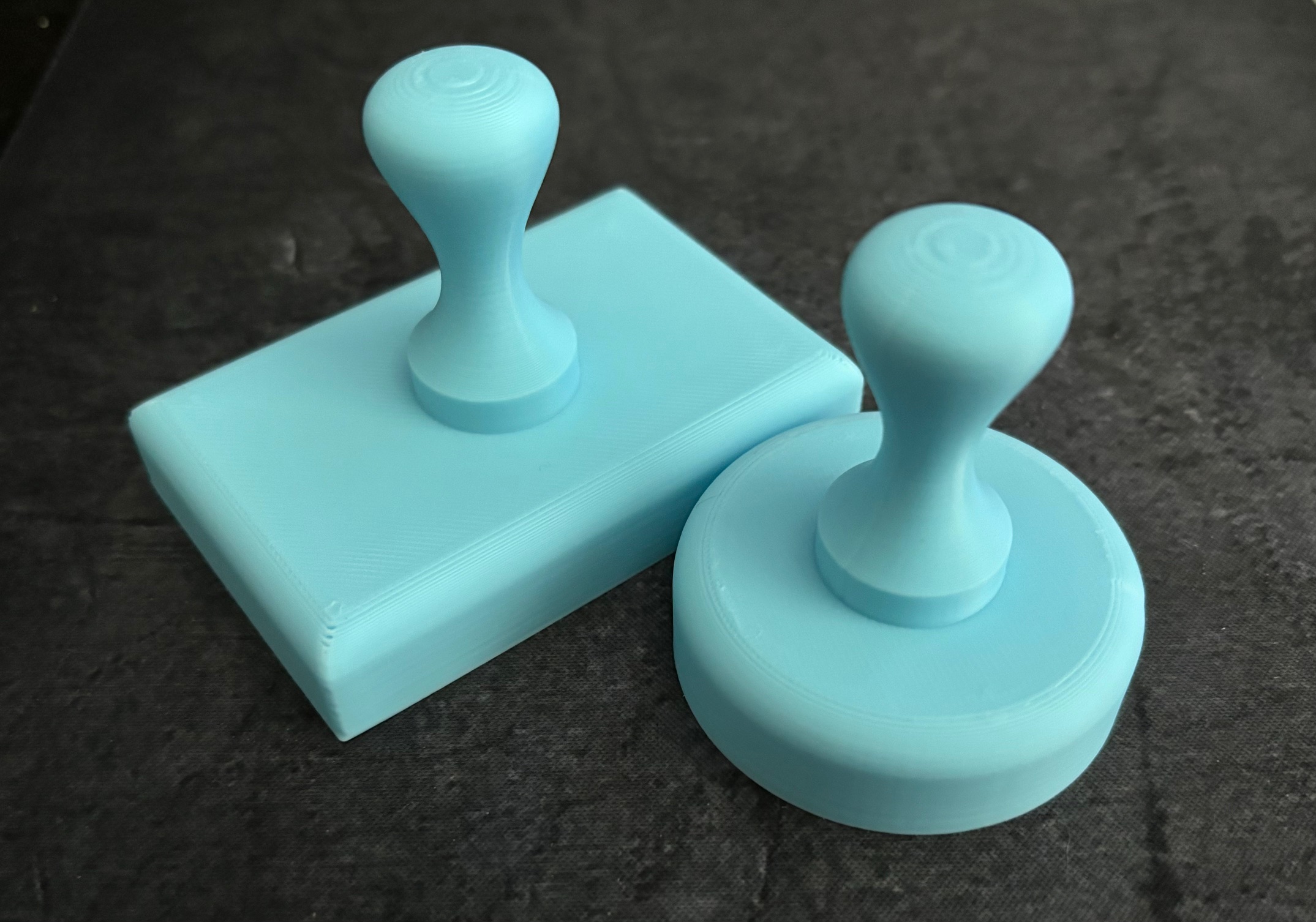 Stamp base with handle and tray by Coolbruh | Download free STL model ...