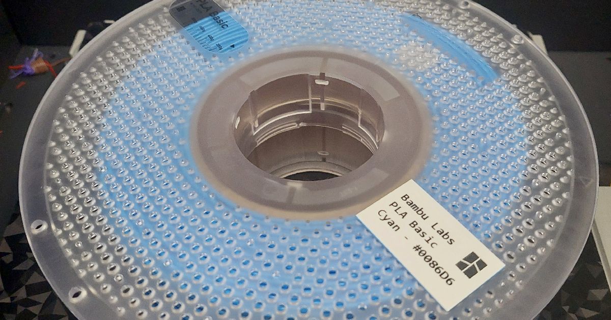 24mm TZe Label for Bambu Spool by zedan | Download free STL model ...