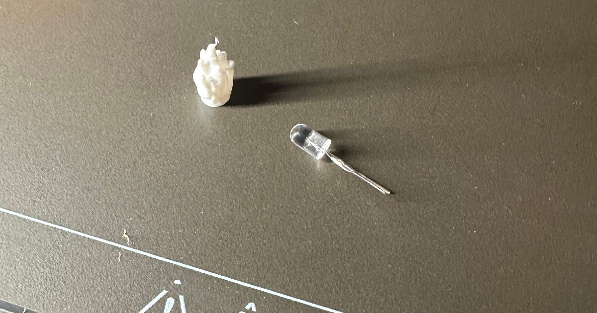 Flame Diffuser for 3mm or 5mm LED by joernreimerdes | Download free STL ...