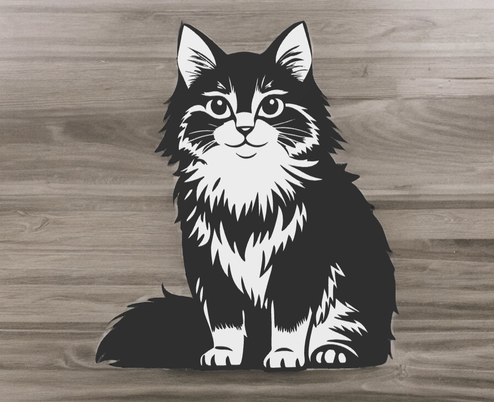 2D collection cute cats wall decoration by Rott3D | Download free STL ...