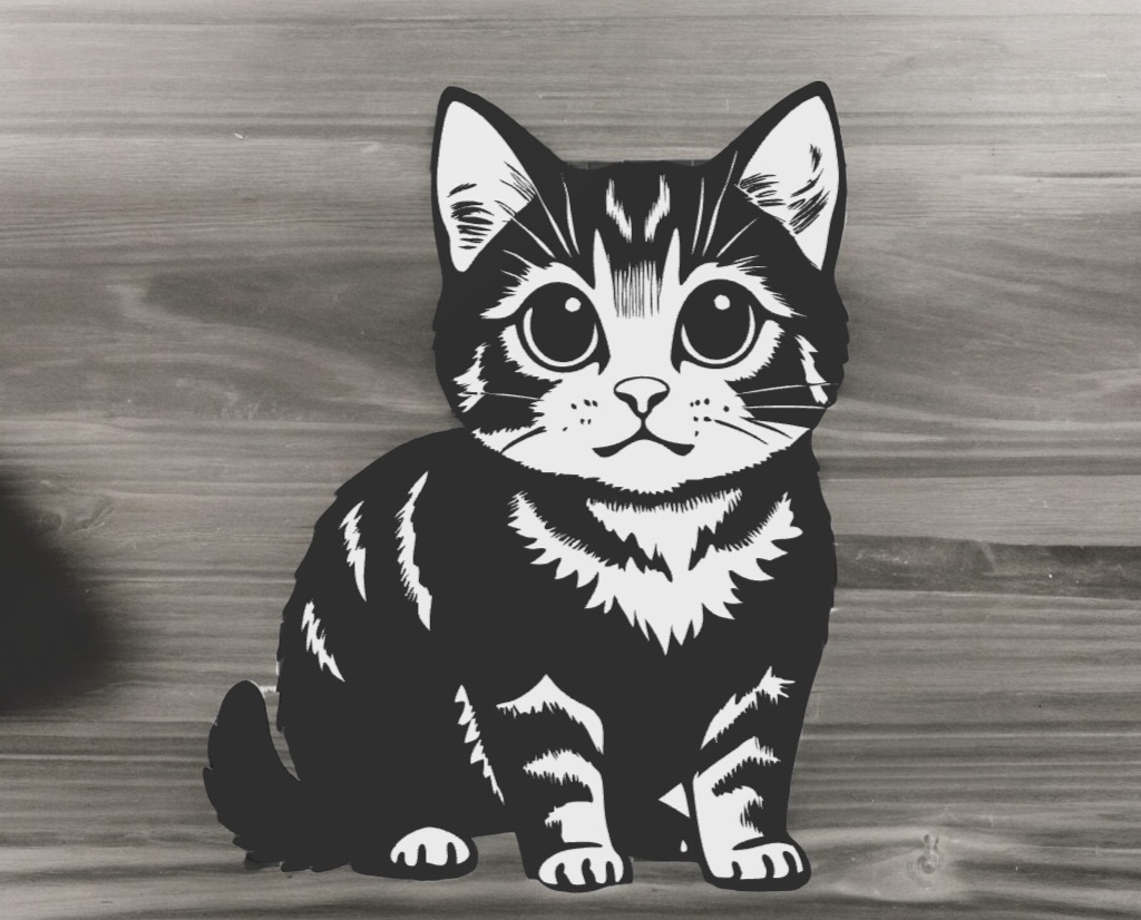 2D collection cute cats wall decoration by Rott3D | Download free STL ...