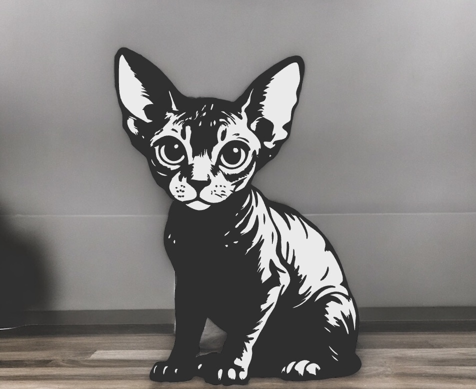 2D collection cute cats wall decoration by Rott3D | Download free STL ...