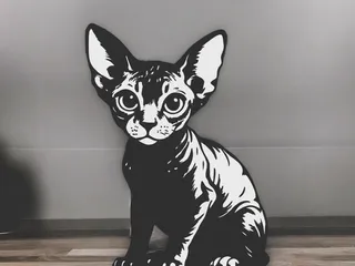 2D collection cute cats wall decoration by Rott3D | Download free STL ...