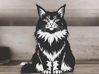 2D collection cute cats wall decoration by Rott3D | Download free STL ...